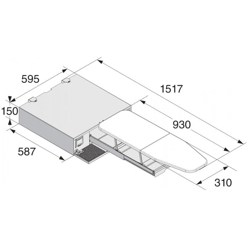 ᐉ Полиця для пральної та сушильної машини Asko HI 1153 W HIDDEN HELPER ...