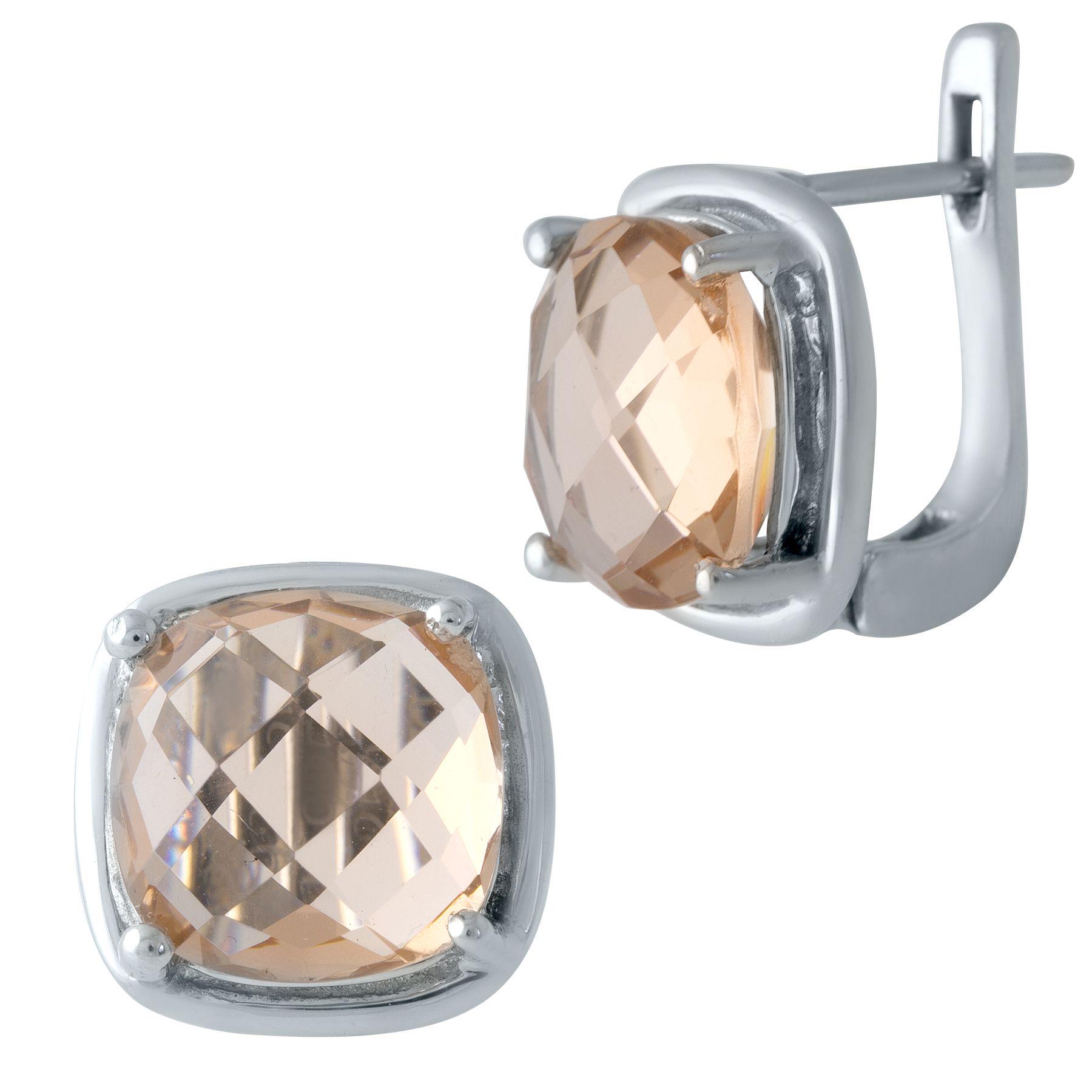 ᐉ Серебряные серьги с морганитом Nano 9,98ct (1987117) • Купить в Киеве ...