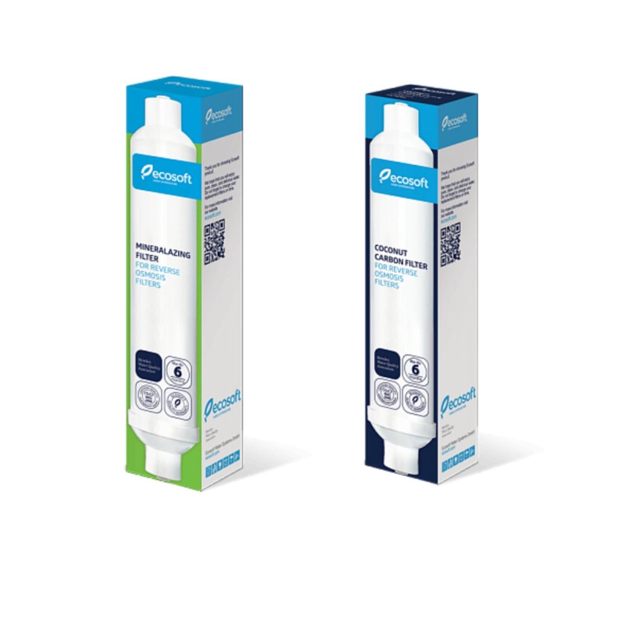 ᐉ Комплект картриджів для фільтра зворотного осмосу Ecosoft Standard з мінералізатором 6 шт
