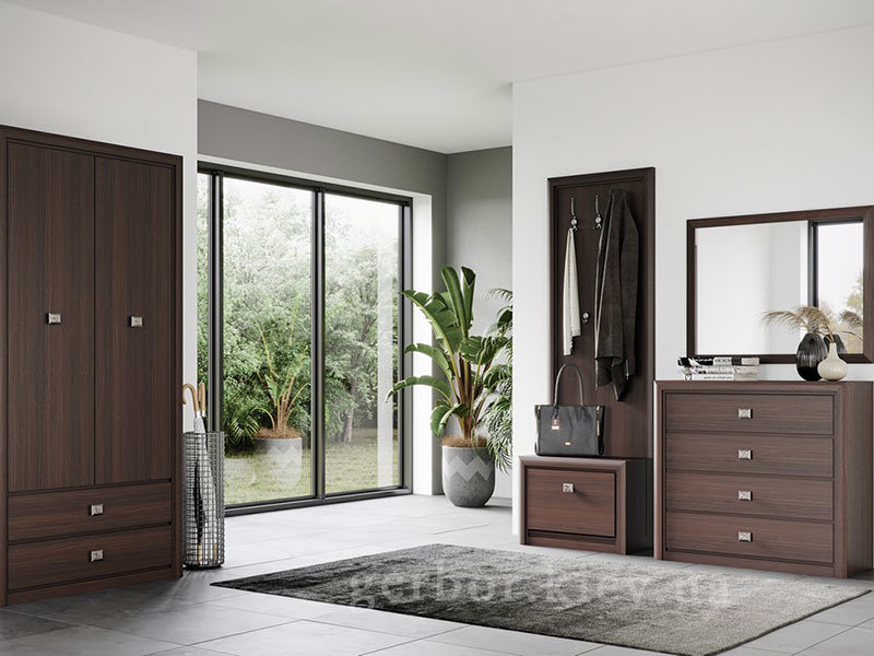 ᐉ Шафа дводверна розпашна Gerbor SZF2D2S Коен з ДСП Венге • Краща ціна в Києві, Україні • Купити ...