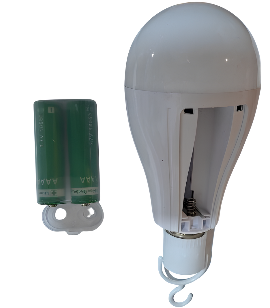 ᐉ Світлодіодна лампа акумуляторна Emergency 2х18650 A80 20W 6000К Е27 ...