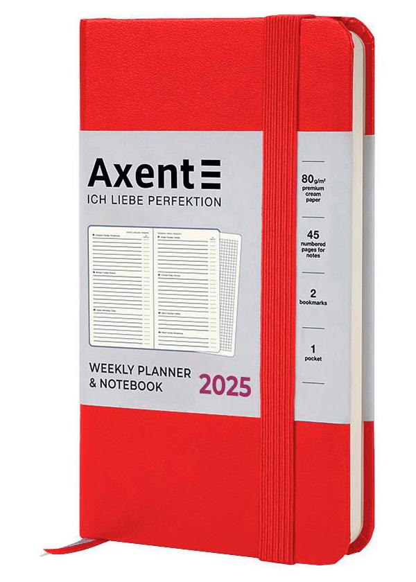 ᐉ Еженедельник Axent Pocket Strong 2025 датированный 90x150 мм Красный (8508-25-05-A) • Купить в ...