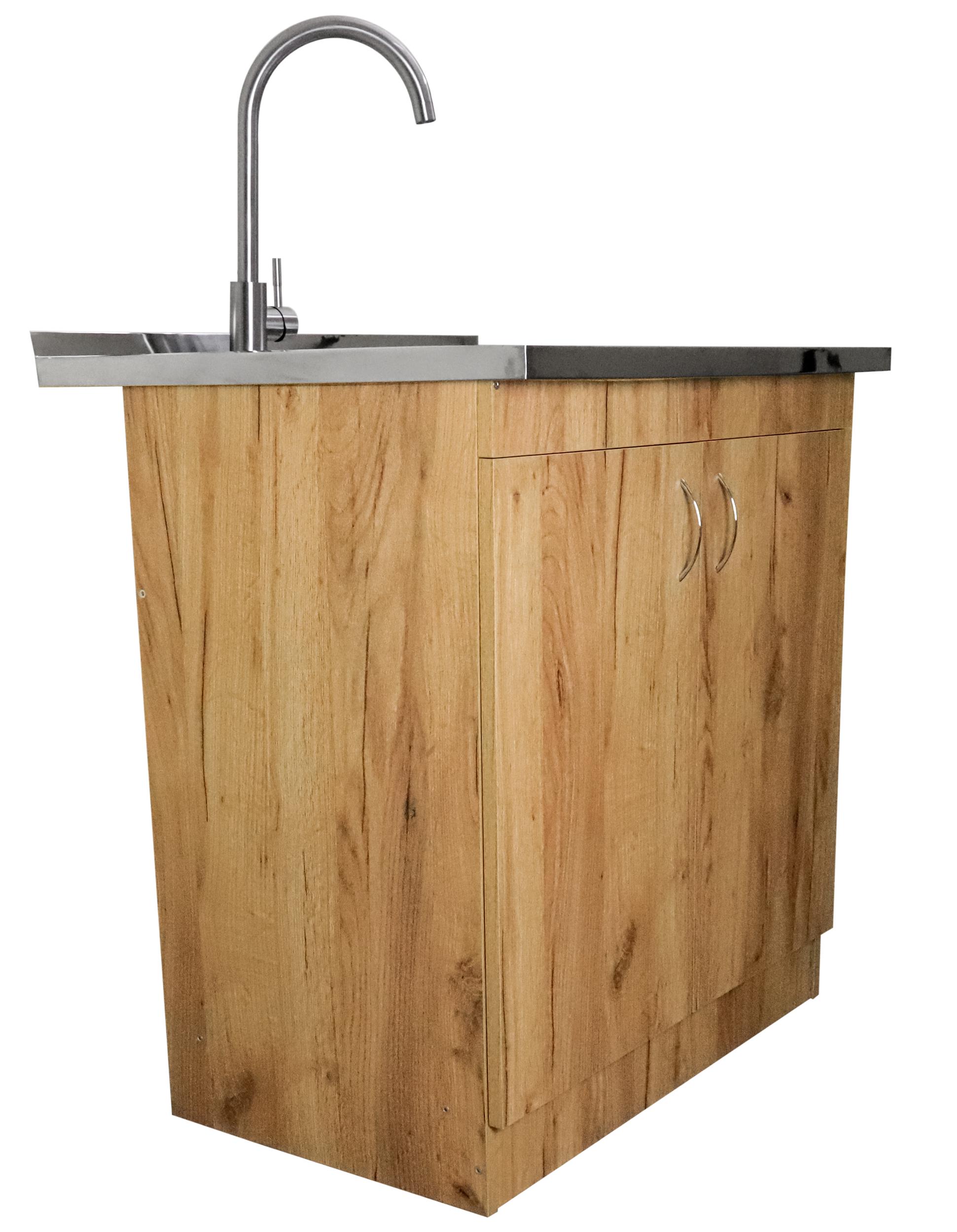 ᐉ Мийка з тумбою AQUAMILL VAVILON 80 люкс ліва/права та змішувач з нержавіючої сталі AquaMill ...