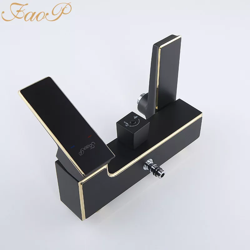 ᐉ Душова система Faop A2406-6 1 режим Чорний/Золото (SQ-1044756 ...