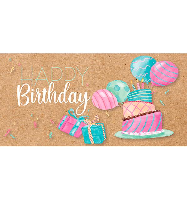 ᐉ Конверт для грошей Крафт НВ торт 51925 • Краща ціна в Києві Україні • Купити в Епіцентр