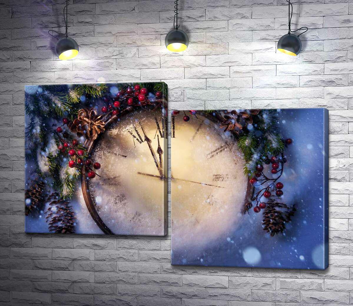 ᐉ Модульная картина ArtPoster Пять минут до Нового года показывают ...
