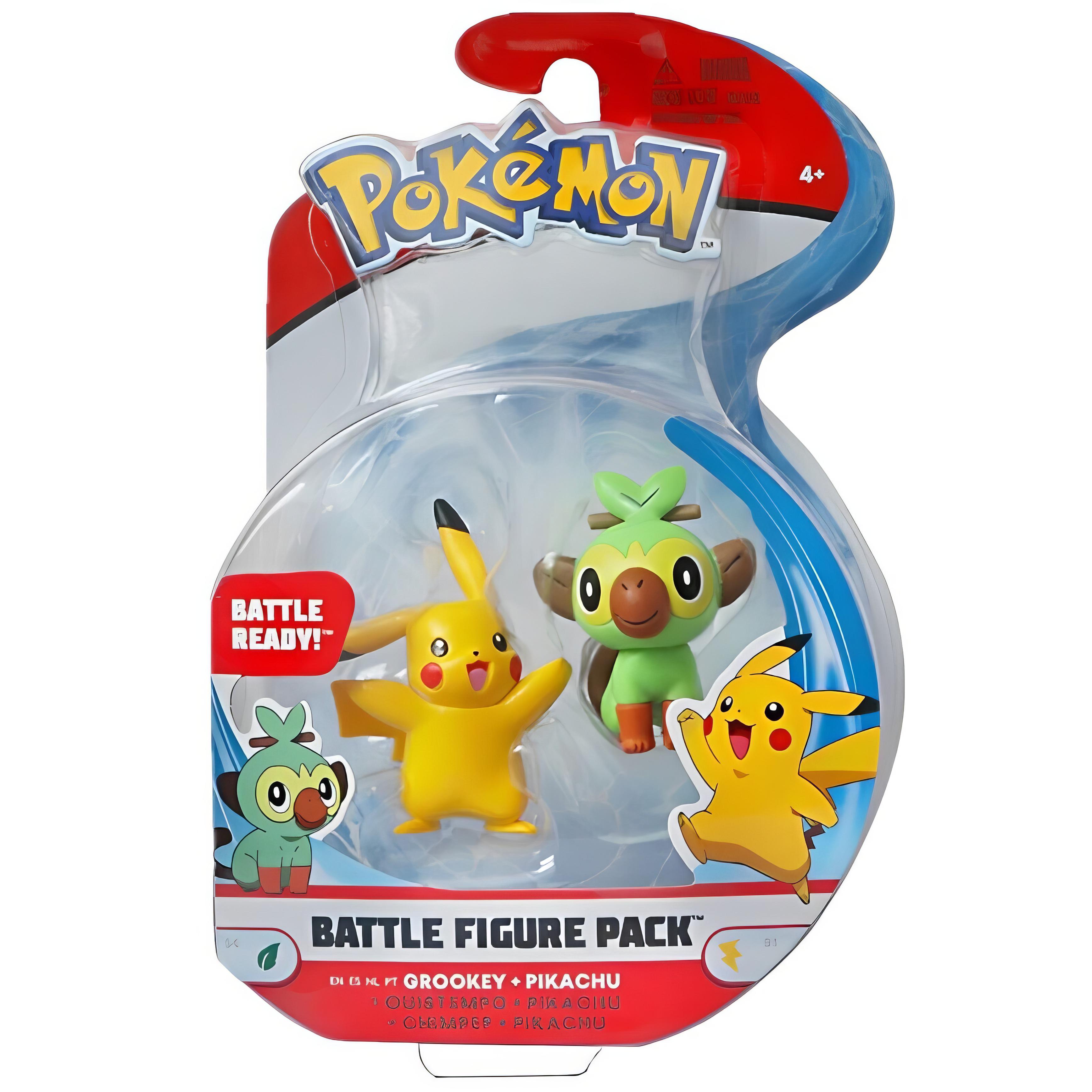 ᐉ Набор боевых фигурок Pokémon Pikachu Grookey Battle figure pack ...