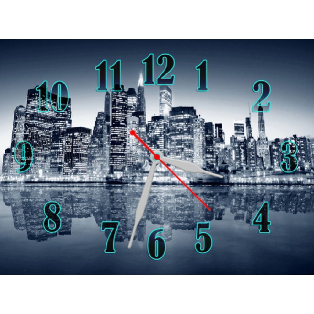 ᐉ Годинник настінний Idea Місто 30х40 см • Краща ціна в Києві Україні • Купити в Епіцентр К