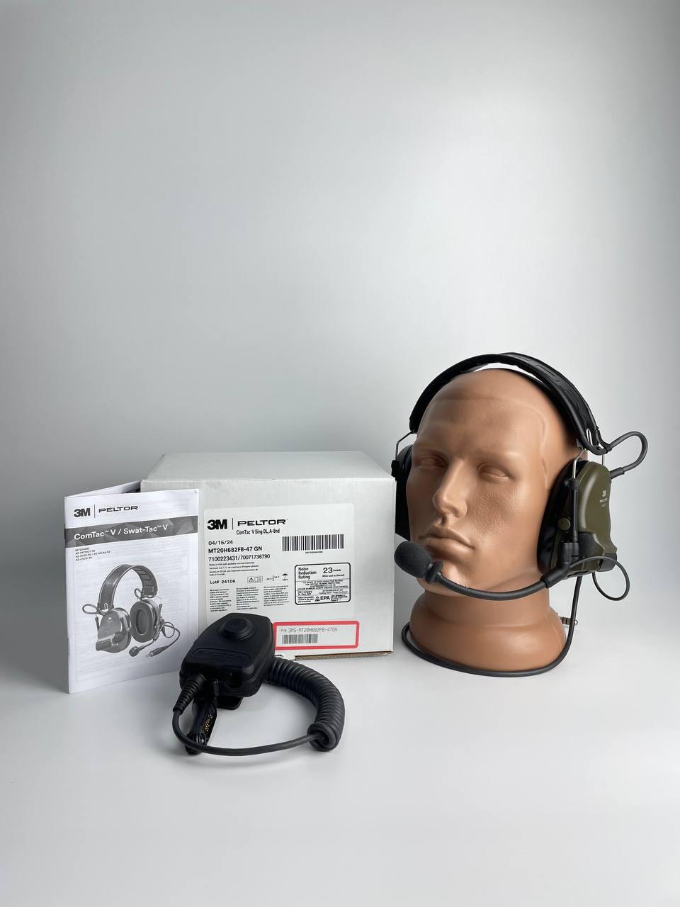 ᐉ Навушники активні 3M Peltor ComTac V кнопка PTT Peltor • Краща ціна в ...