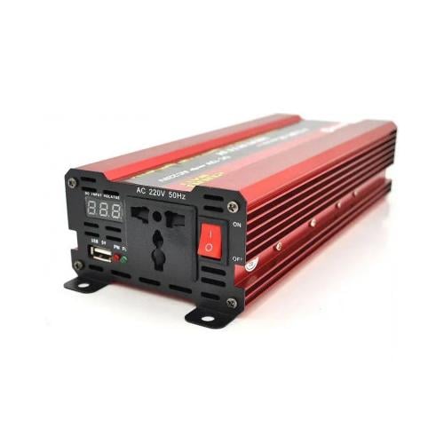 ᐉ Інвертор напруги NV-1200 (720 Вт LCD 12/220V approximated 1 універсальна розетка клем Box ...