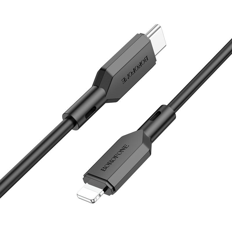 ᐉ Дата кабель Borofone Bx70 Type C To Lightning 20w 1 м Black
