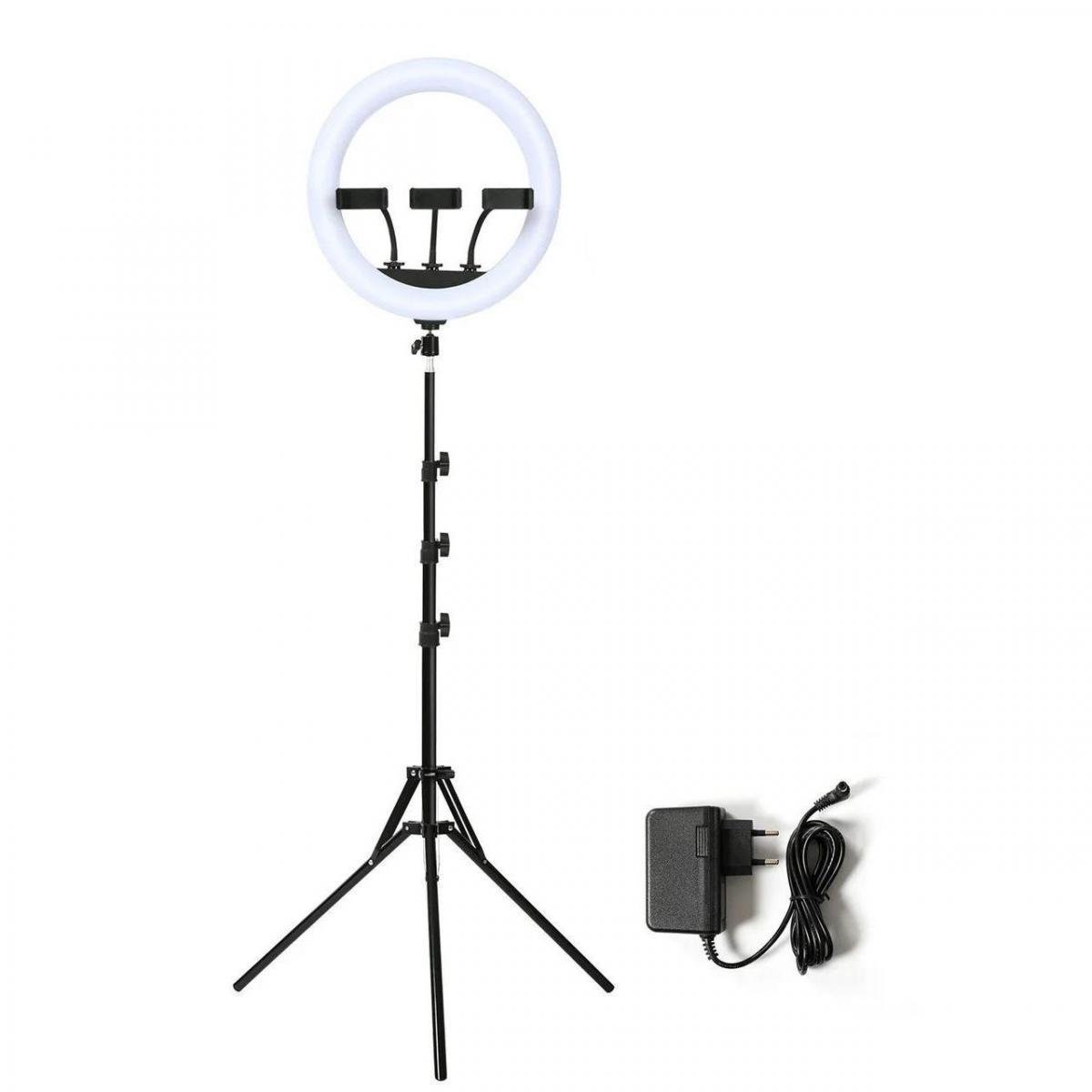ᐉ Кільцева світлодіодна LED лампа RL-14 36 см зі штативом та пультом ...
