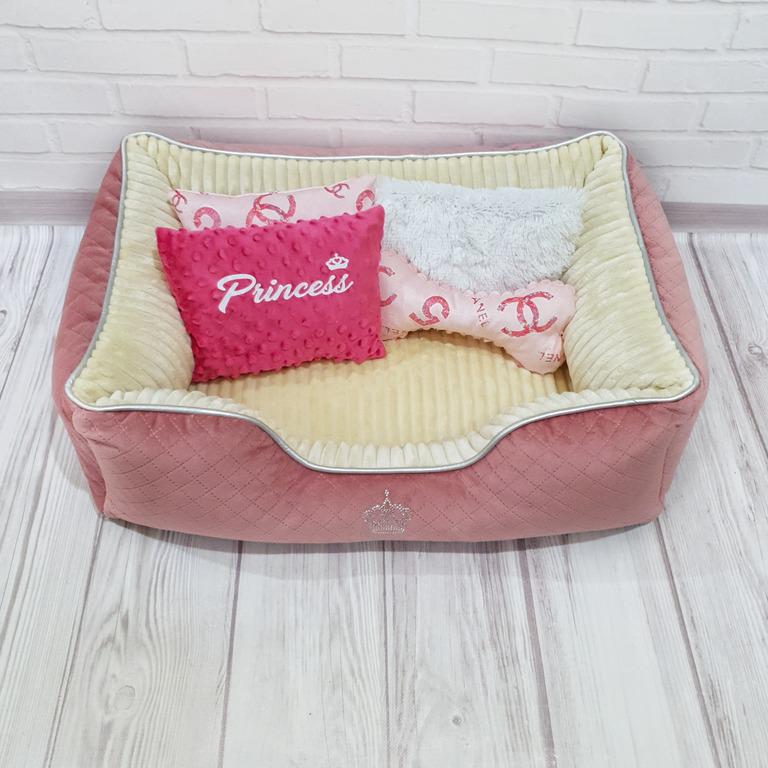 ᐉ Лежанка для собак Amore Mio Cane Брідж Princess до 8 кг 70х50х23 см Db 0056 • Краща ціна в