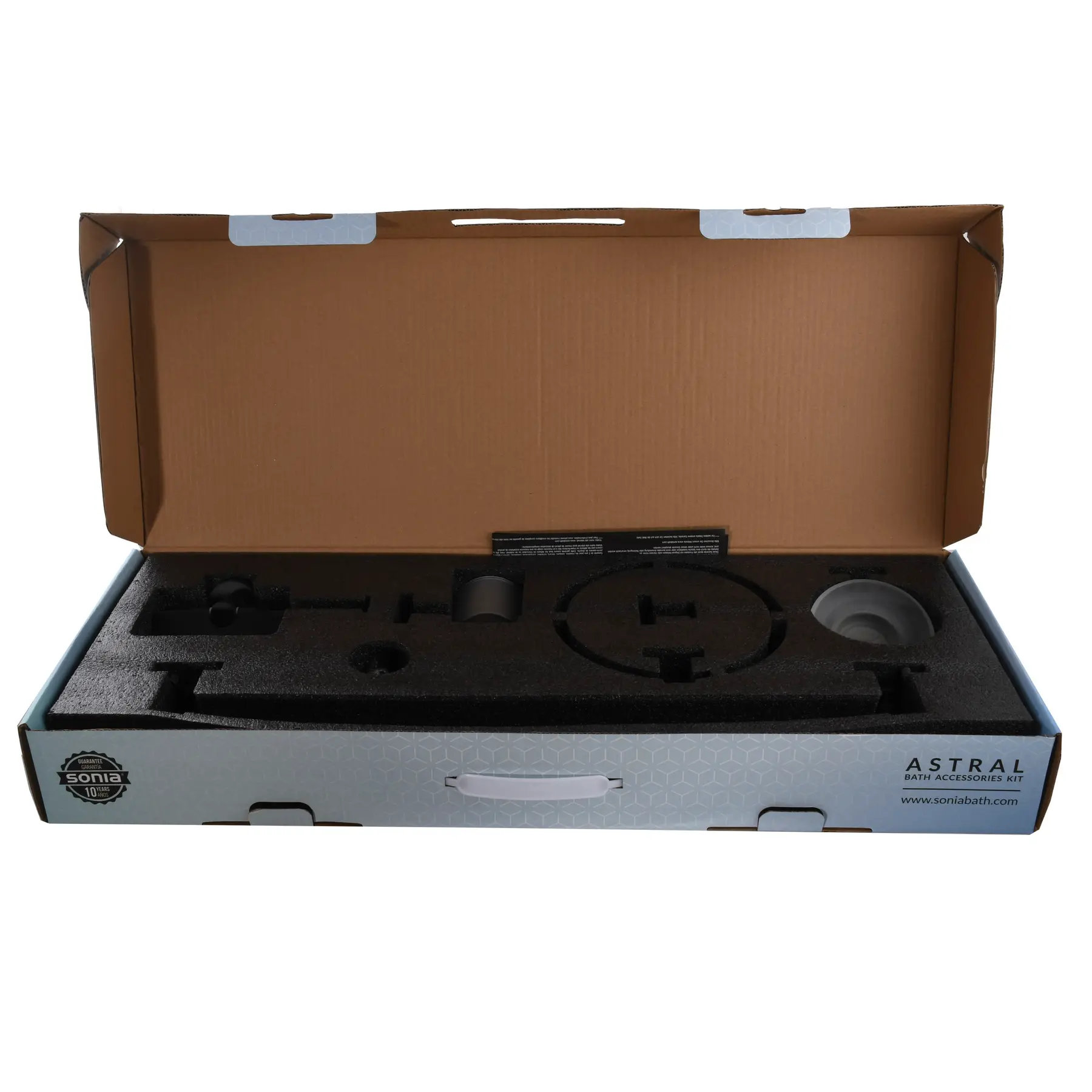 ᐉ Набор аксессуаров для ванной SONIA Astral KIT 5 шт. Black (185788 ...