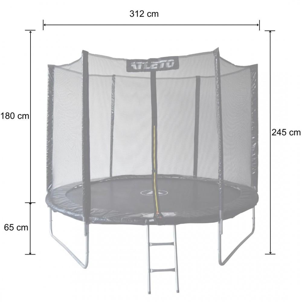 ᐉ Батут дитячий Atleto 312 см із зовнішньою захисною сіткою та драбинкою (29-76-42400472 ...
