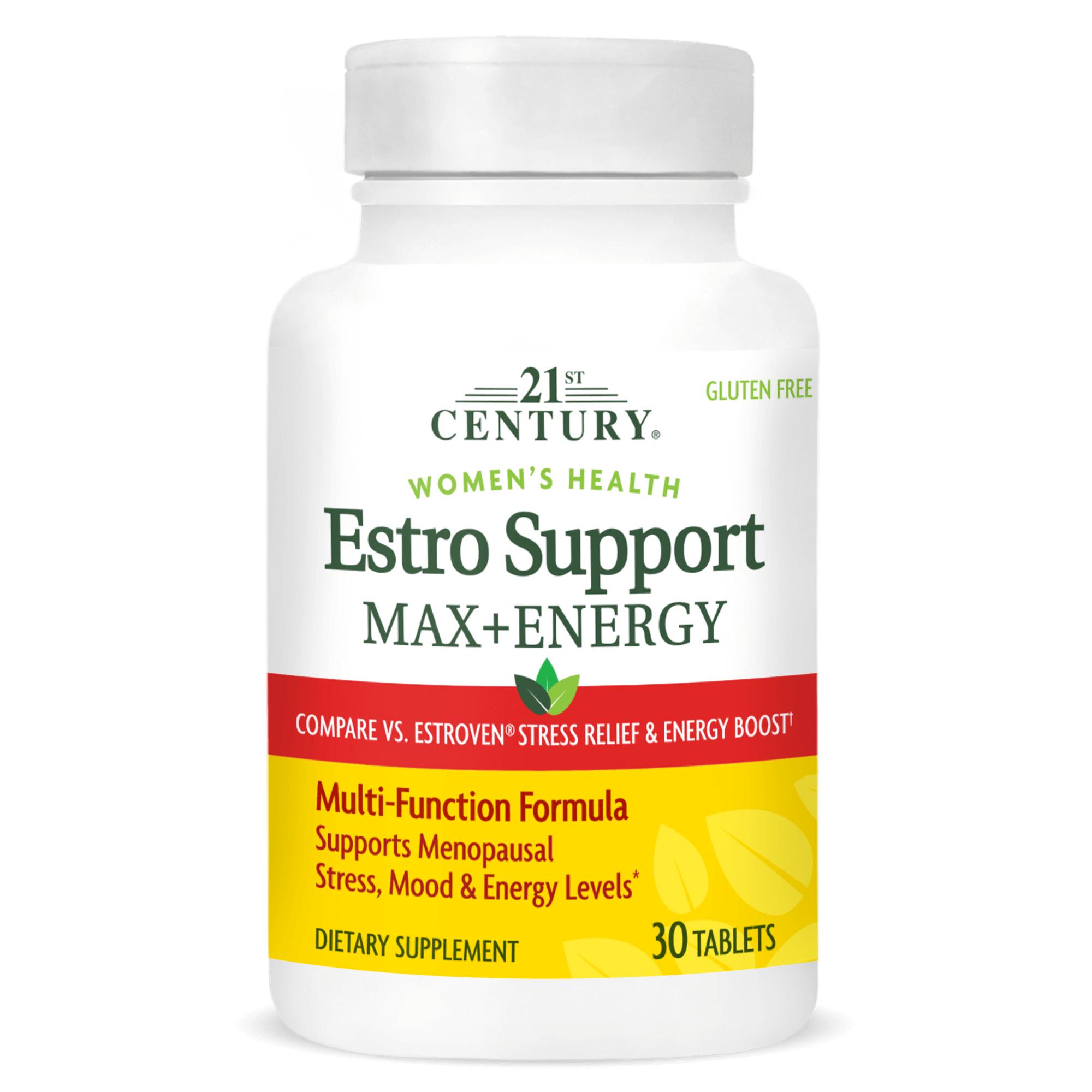 ᐉ Поддержка при менопаузе 21st Century Estro Support Max/Energy 30 ...