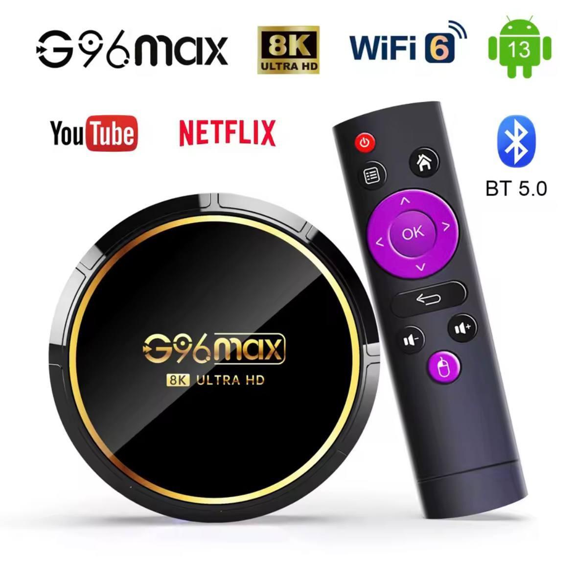ᐉ Смарт-приставка G96 MAX 4/64 Гб Android 13 Настроенная (rk3528 ...