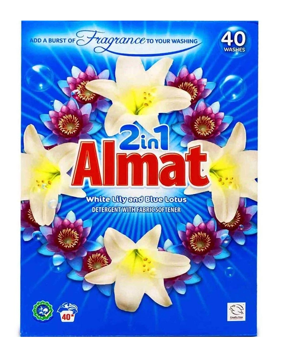 ᐉ Порошок для стирки Almat универсальный с смягчителем лилия и лотос 40 ...