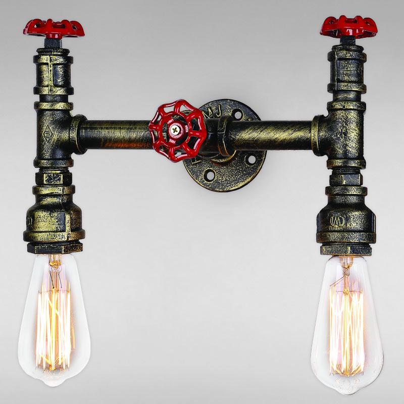 ᐉ Настенный светильник декоративный Light House LS-18153-2 Черный/Бронзовый