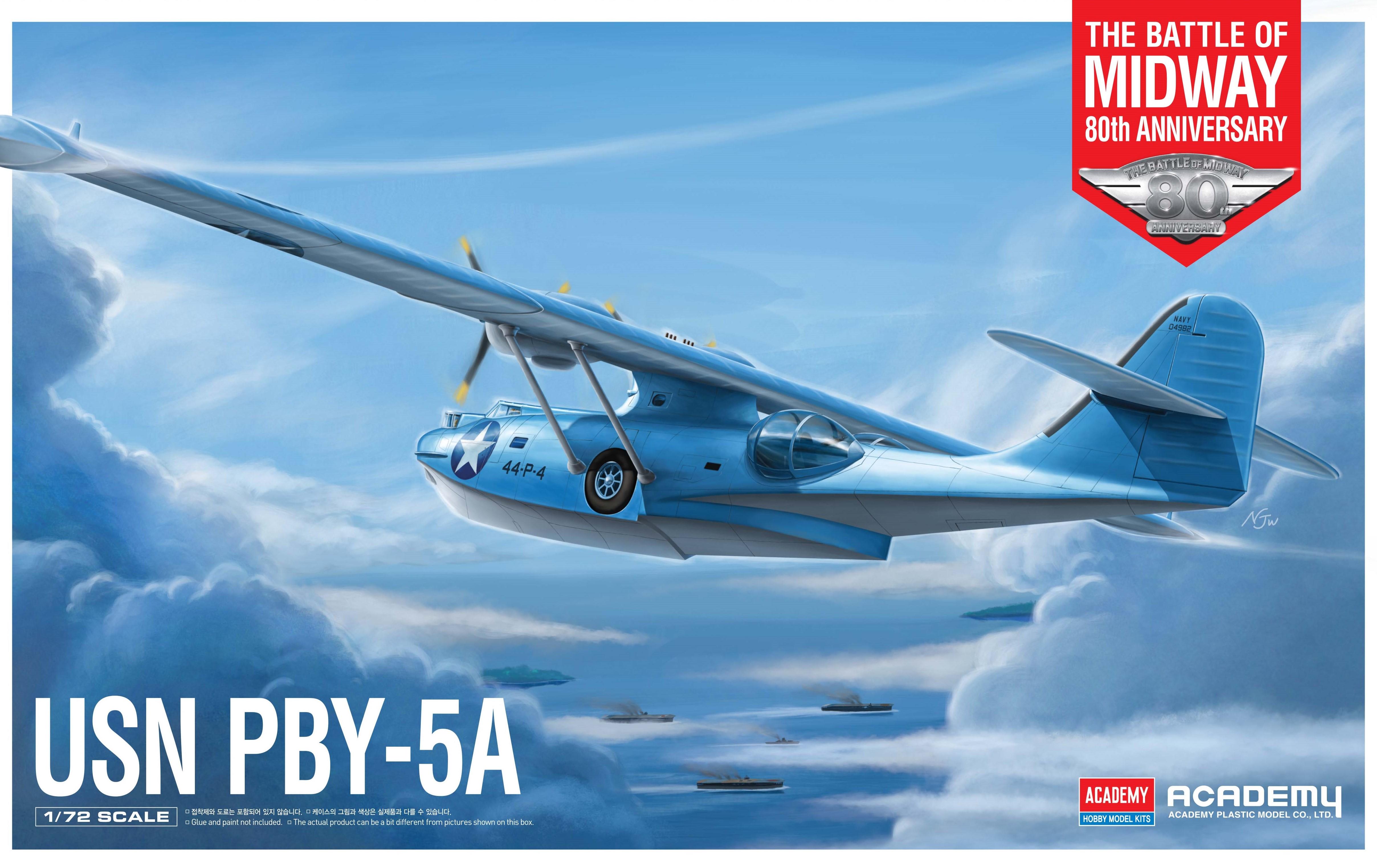 ᐉ Сборная модель Academy USN PBY-5A CATALINA Battle of Midway 1:72 (12573)