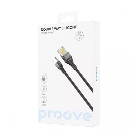ᐉ Кабель Proove Charge\OTG Double Way Silicone USB to Type-C 2,4 A 1 м ...