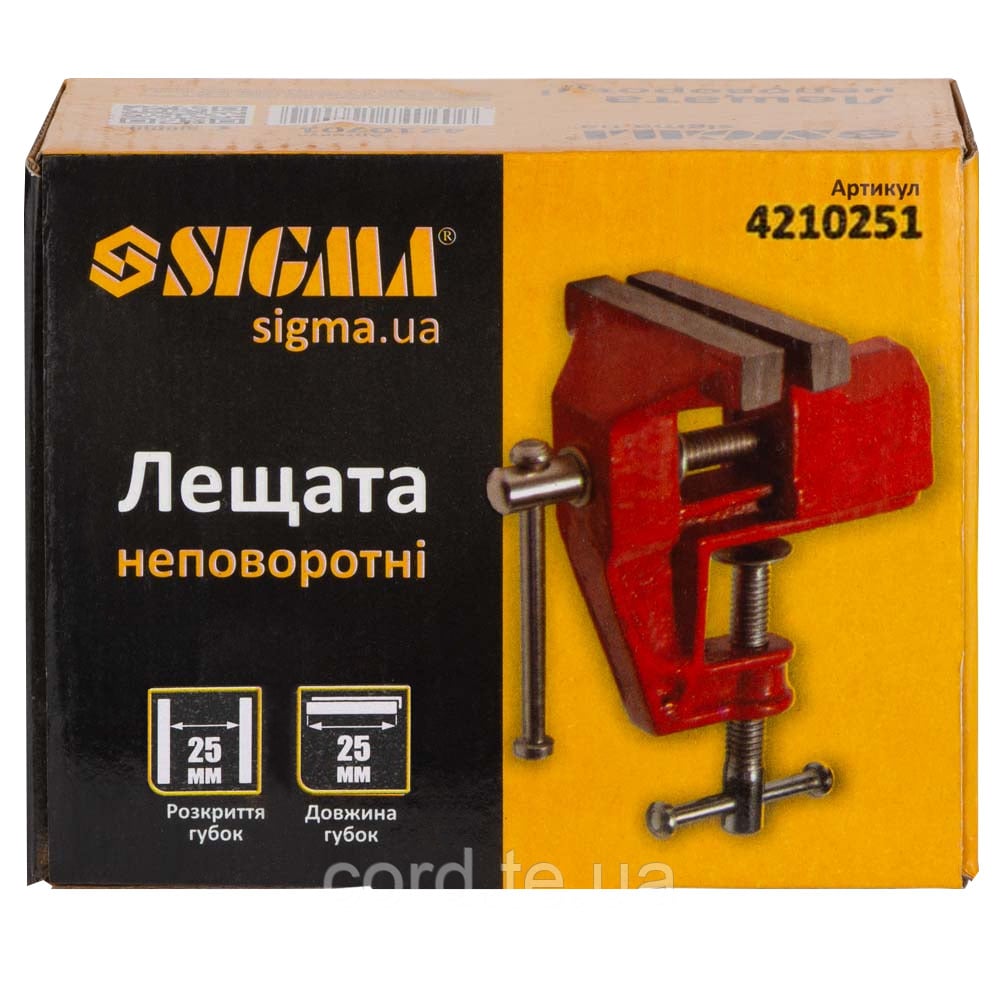 ᐉ Тиски Sigma 25 мм (47751) • Купить в Киеве, Украине • Лучшая цена в ...
