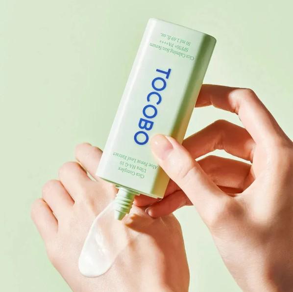 ᐉ Сироватка сонцезахисна з центелою TOCOBO CICA CALMING SUN SERUM SPF50 ...