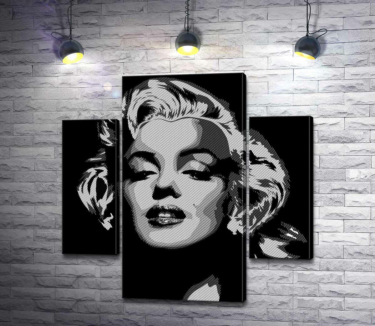 ᐉ Модульная картина Artposter Оттенки серого в портрете легендарной Мэрилин Монро Marilyn