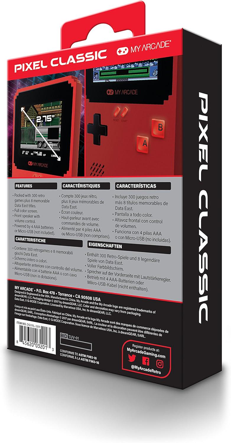 ᐉ Ігрова консоль портативна My Arcade Pixel Classic та 300 бонусних ...