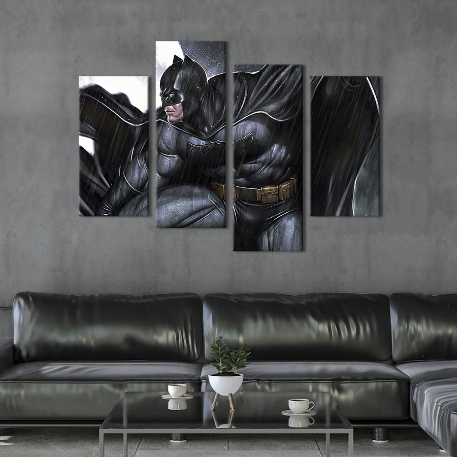 ᐉ Картина модульна з 4 частин Бетмен - символ Готема M 89х56 см (6 M 89 ...