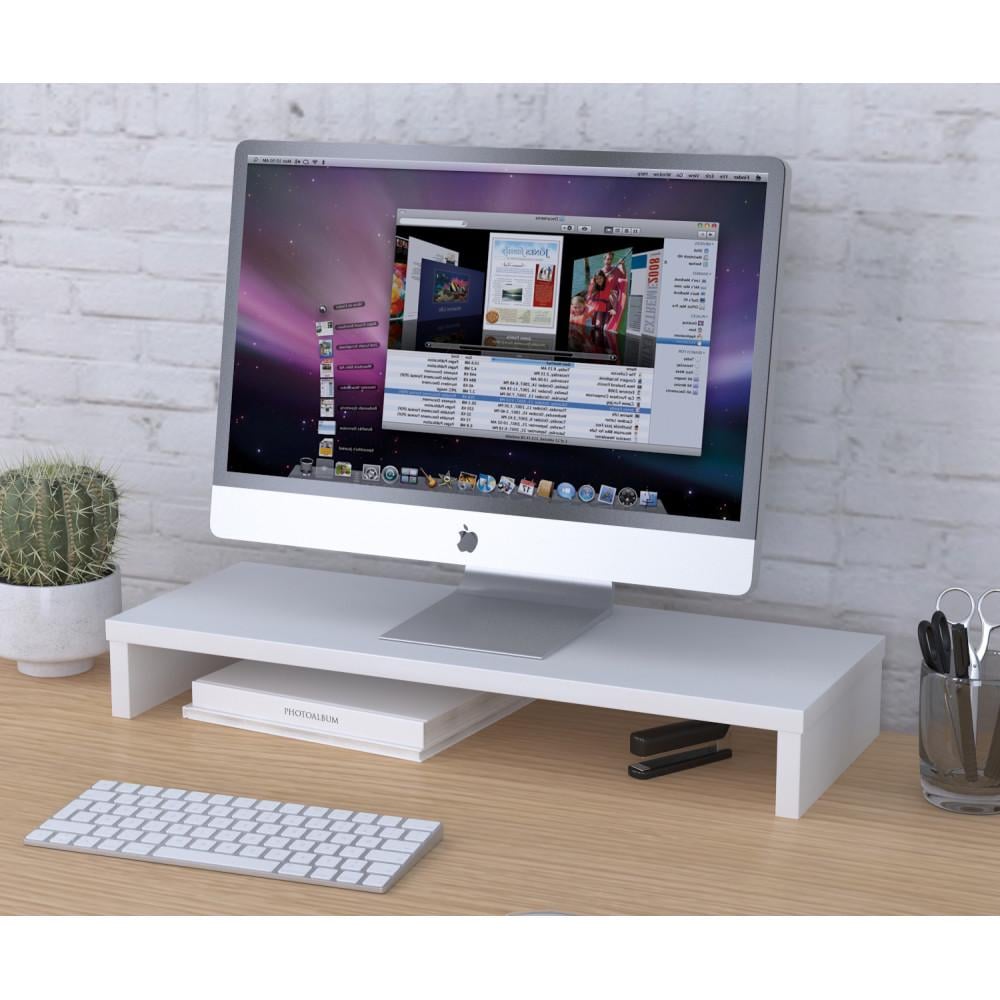 ᐉ Надставка під монітор Msmloft Ns 6 850х600х220 Білий • Краща ціна в Києві Україні • Купити в