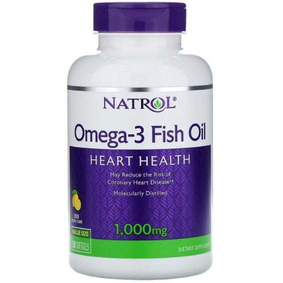 ᐉ Омега 3 Natrol Omega-3 Fish Oil 1000 мг 150 Softgels • Краща ціна в ...