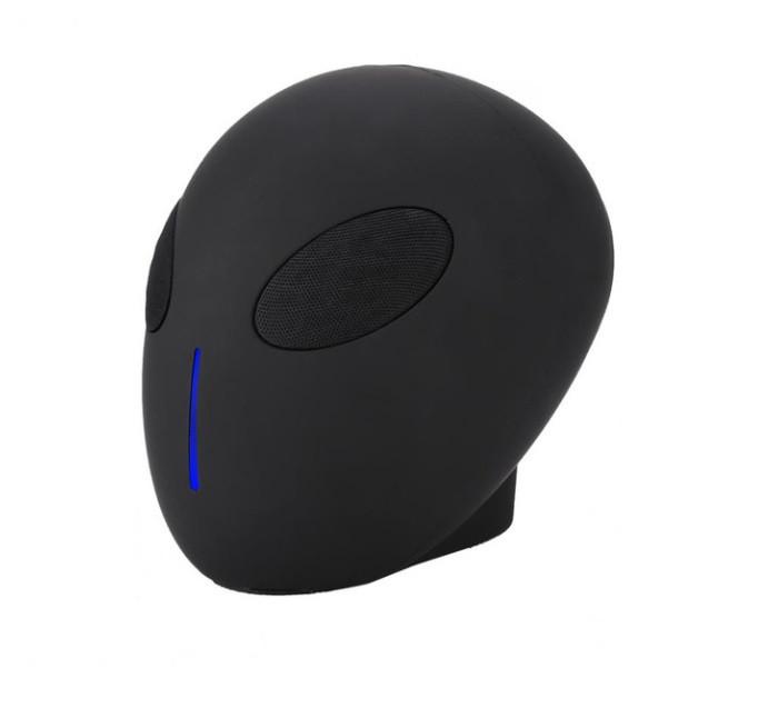 Портативна Bluetooth колонка SUNROZ X18 Alien Head прибулець LED Чорний ...
