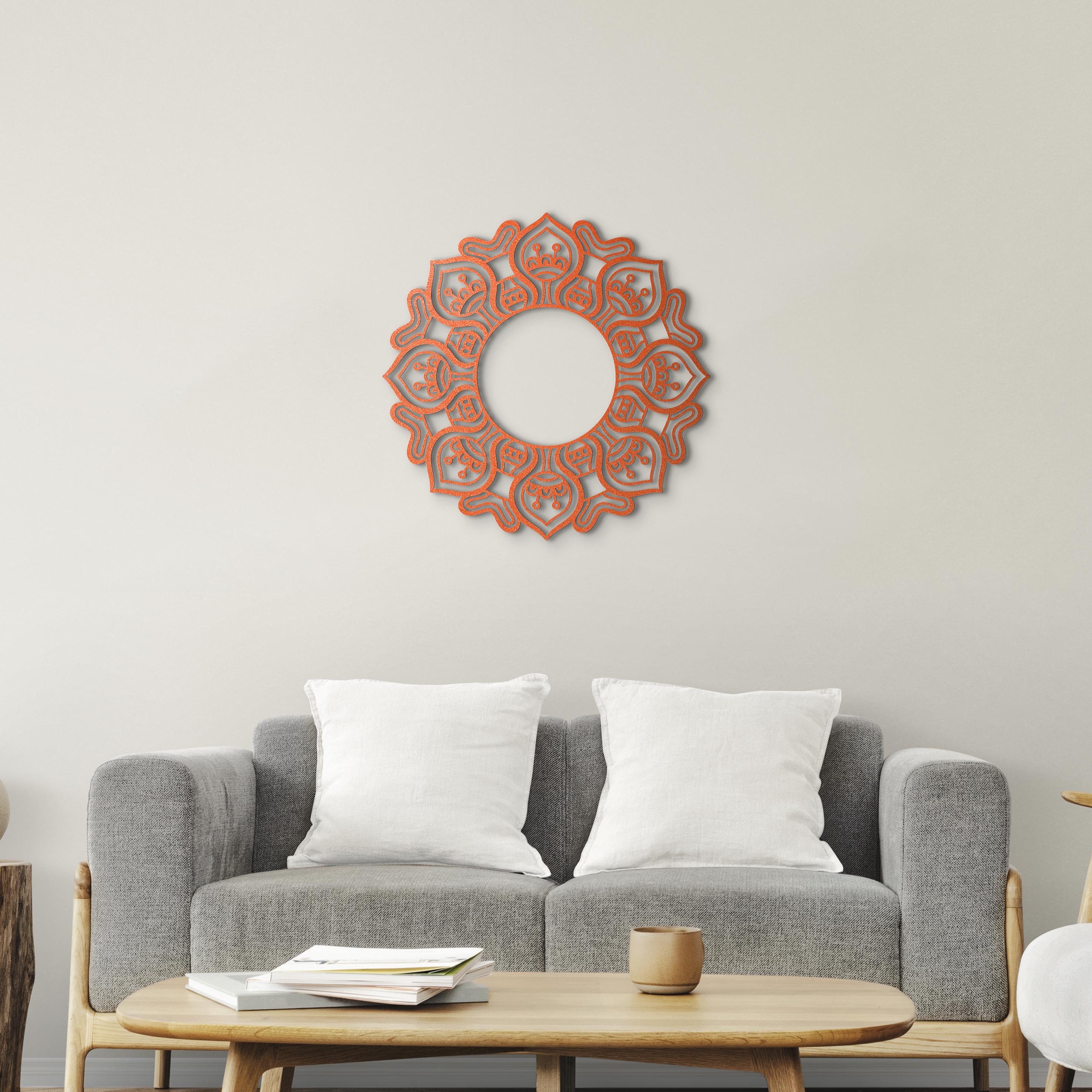 ᐉ Декоративне панно з дерева Woodyard Ніжна Мандала 30x30 см Мідний 0318mcopper12 • Краща ціна