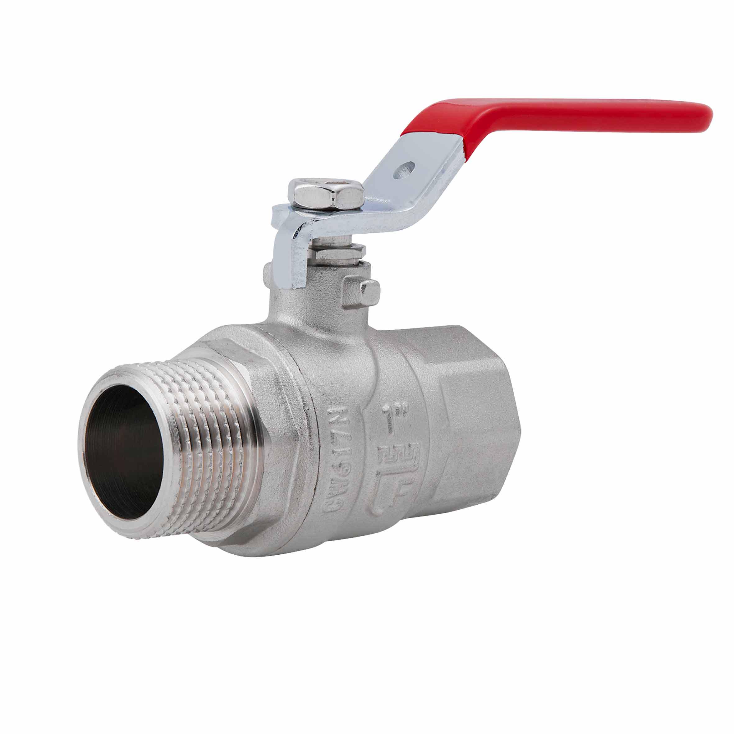 ᐉ Кран для труб SD Forte SF605W25 прямой никелированный рычаг 1 ...