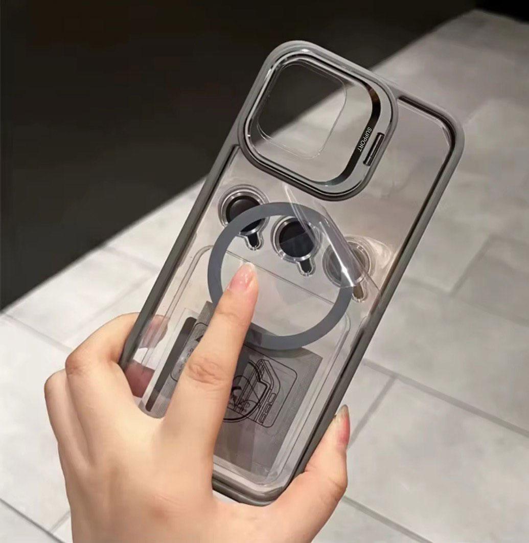 ᐉ Чехол Primo Support MagSafe для iPhone 16 Pro с защитой камер - Grey ...