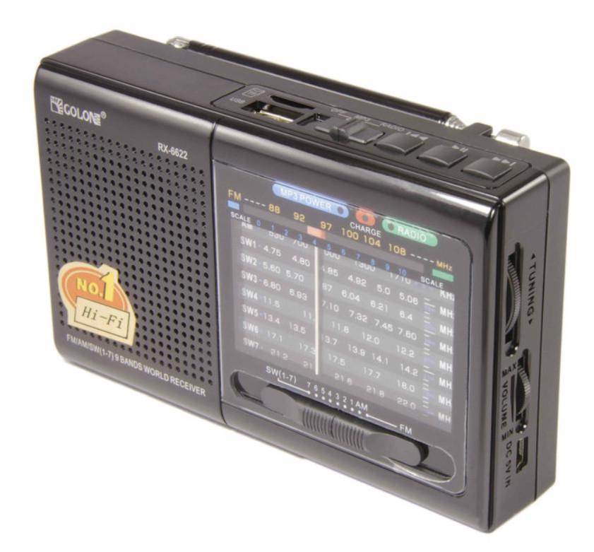 ᐉ Радіоприймач Golon RX 6622 Black (008191) • Краща ціна в Києві ...
