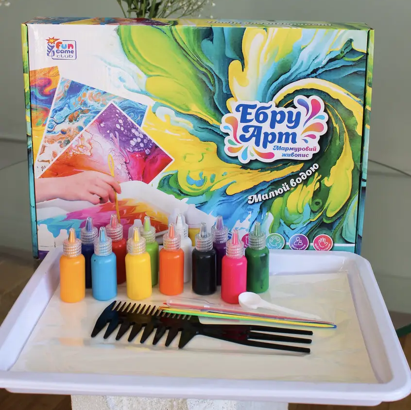 ᐉ Набір для малювання водою 4FUN Game Club "Ебру Арт" розвивальна гра ...