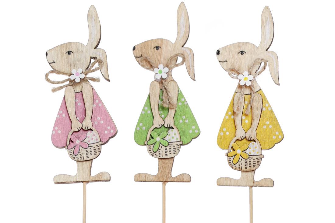 ᐉ Декорация пасхальная на пике BonaDi Зайчик 12 шт. (781-971)