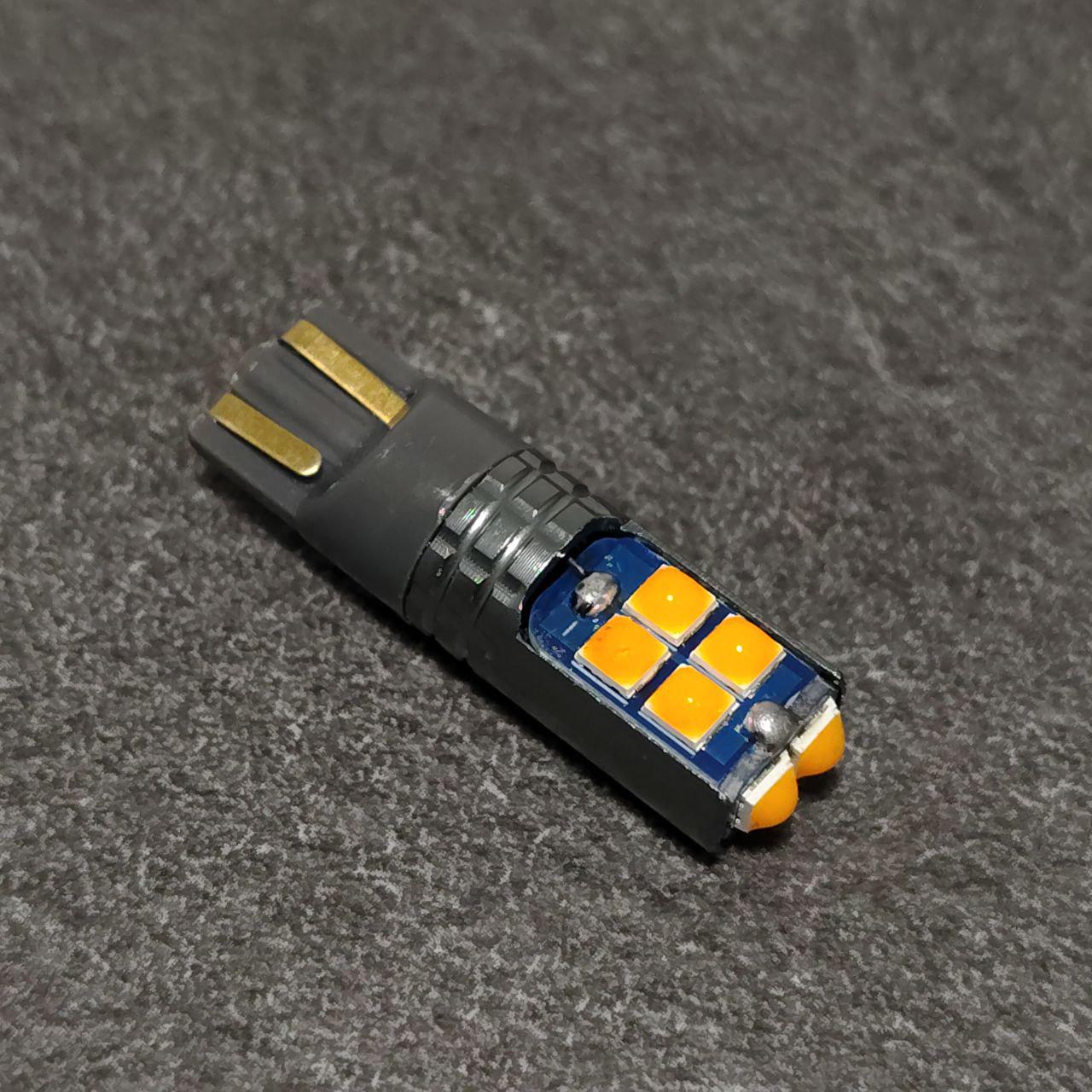 ᐉ Автолампа T10 W5W 10SMD 3030 Canbus 12V 24V LED Жовтий (586STORE3) • Краща ціна в Києві ...