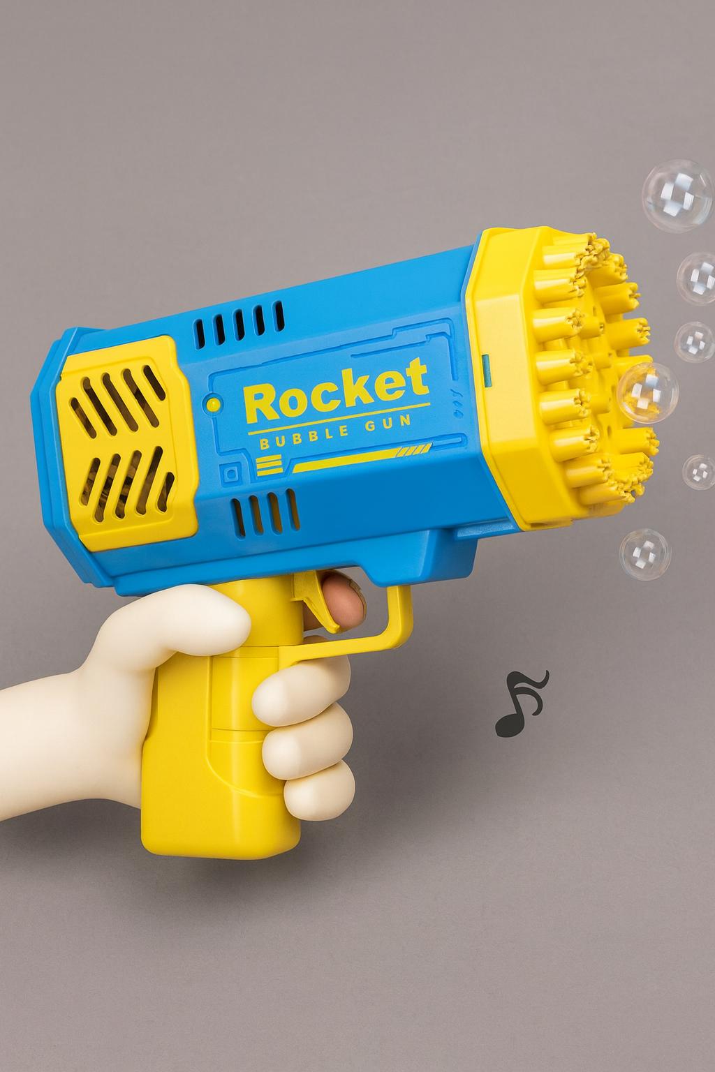 ᐉ Пістолет автоматичний на мильних бульбашках Bubble Gun Rocket 40 отв ...