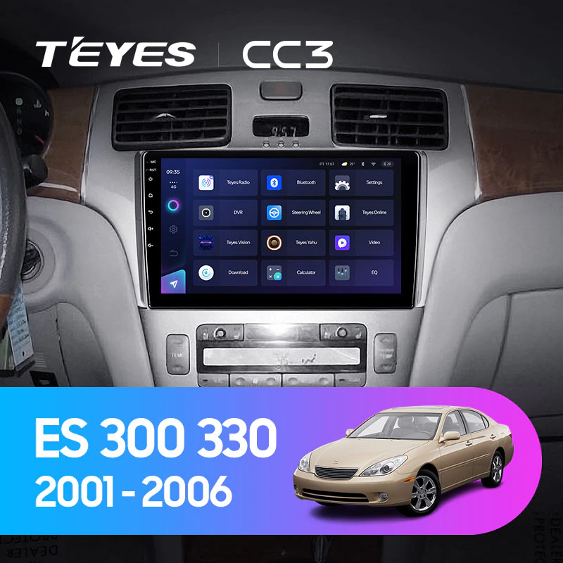 ᐉ Автомагнітола штатна Teyes CC3 360° для Lexus ES300/ES 300/ES330/XV30/ES 330 2001-2006 Android ...