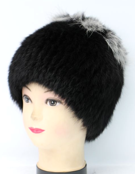 ᐉ Шапка жіноча зимова з натурального хутра кролика 28122 • Краща ціна в Києві Україні