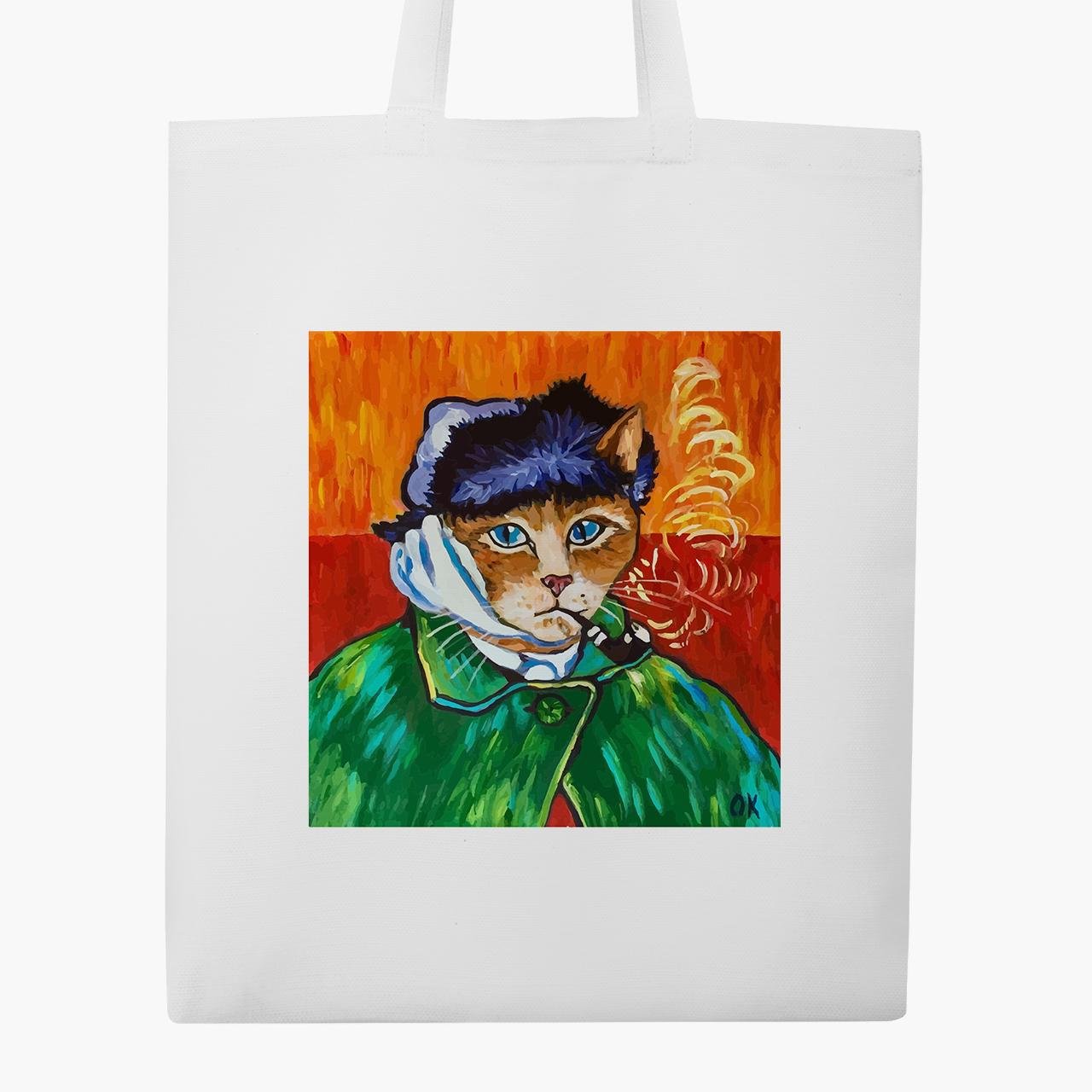 ᐉ Эко сумка шоппер Vincent van Gogh Cat 41x35 см Белый (9227-2958-WT1 ...