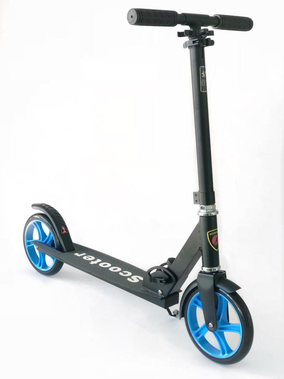 Самокат Scooter на великих колесах 109-D Чорний • Краща ціна в Києві ...