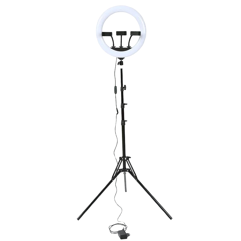 ᐉ Кільцева світлодіодна LED лампа RL-14 36 см зі штативом та пультом ...
