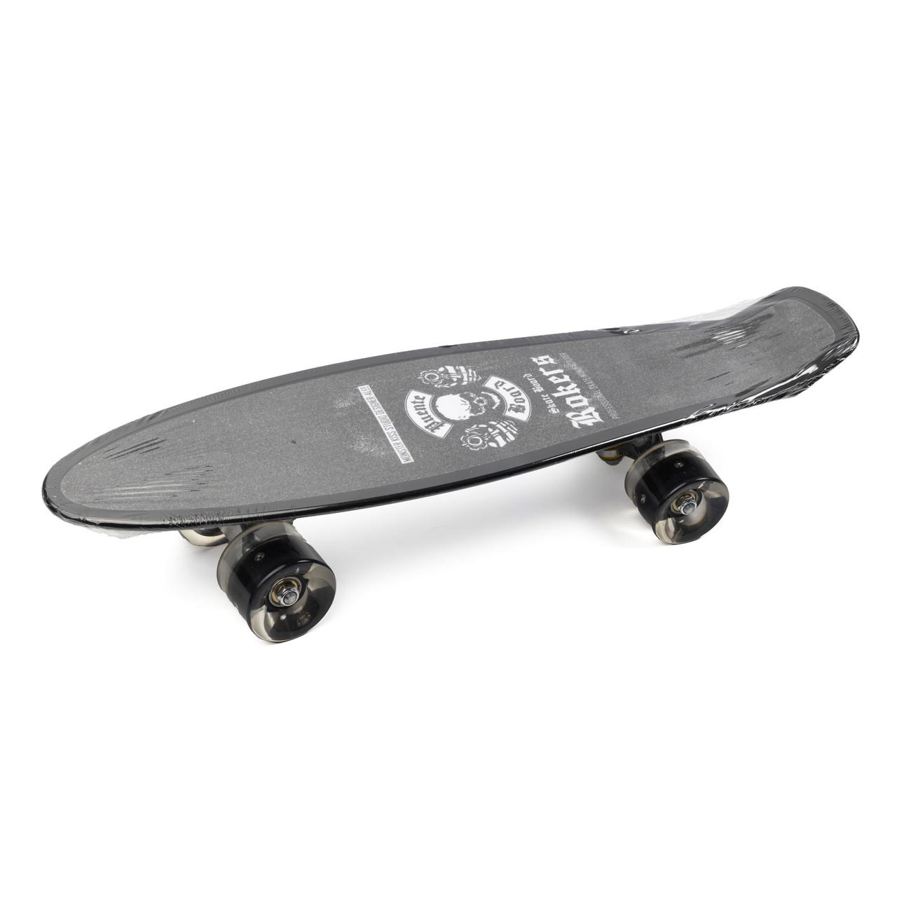 ᐉ Скейт MS 0298-1_1 с светящимися колесами ABEC 7 алюминиевая подвеска ...