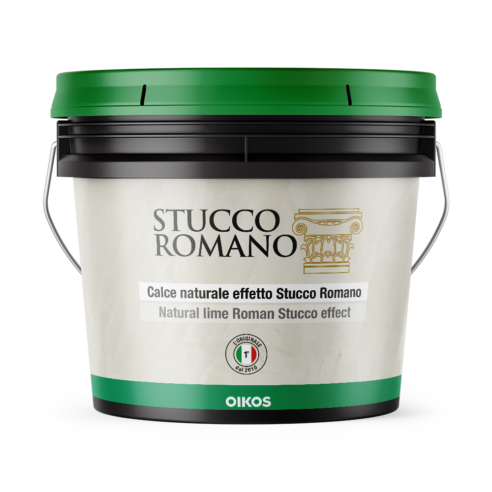 ᐉ Декоративна штукатурка вапняна Oikos STUCCO ROMANO 5 кг (2493479350 ...
