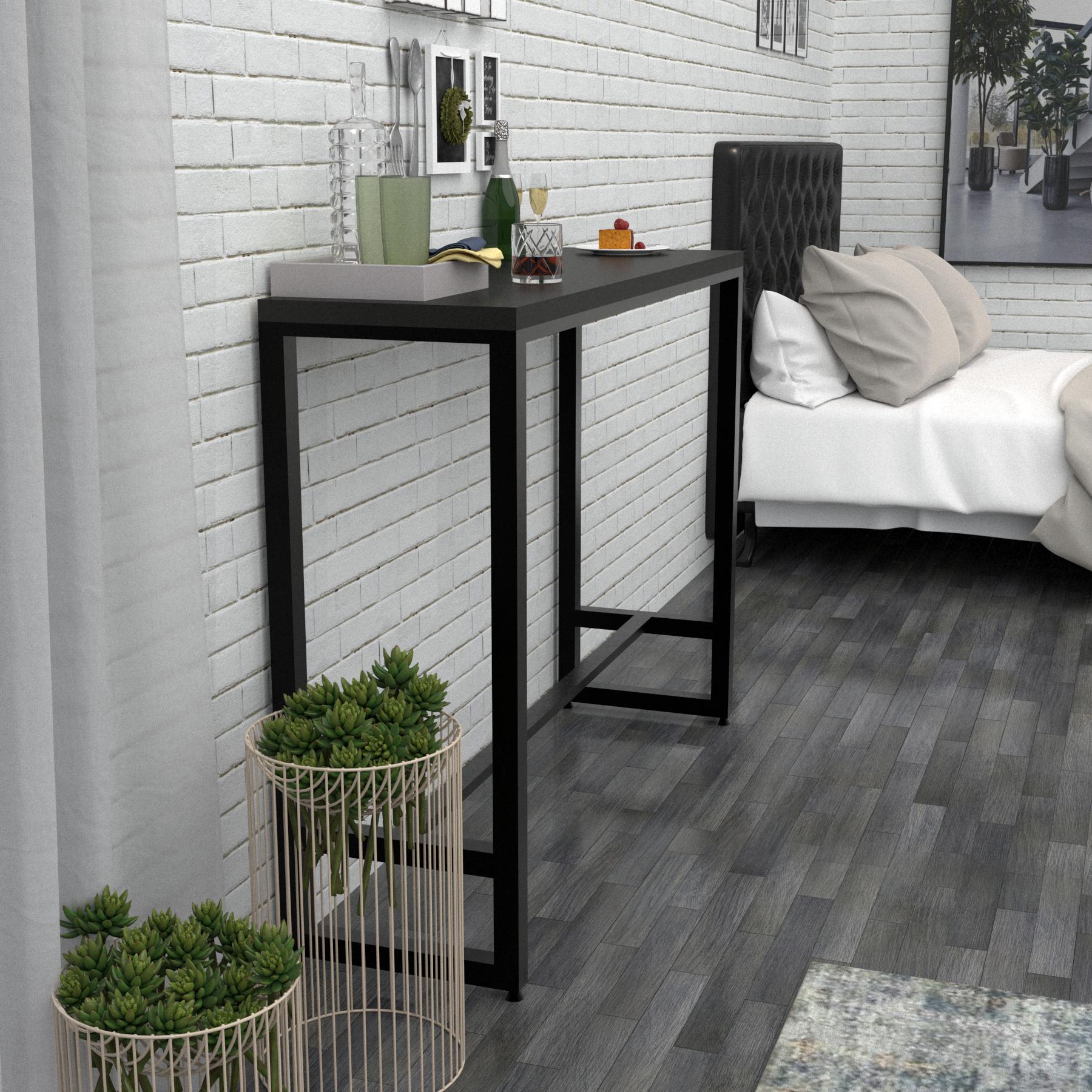 ᐉ Стол консольный барный Ecoloft Elan Dsp 1159 в стиле черный лофт 24365725 • Купить в Киеве