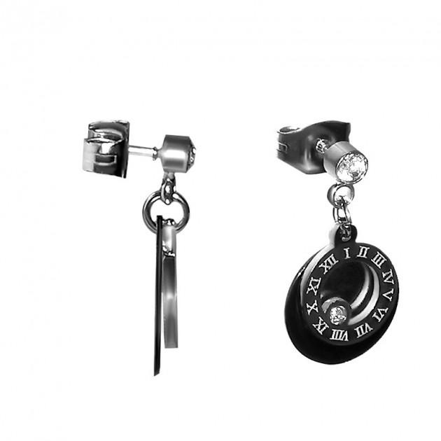 ᐉ Серьги Steel Story из медицинской стали с позолотой 316 L (CZ-1167)
